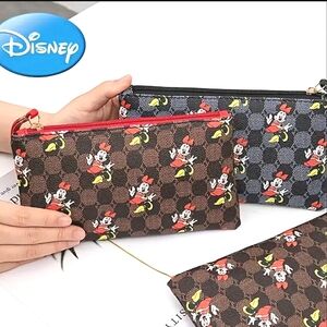 Disney | Bags | Disney Mickey And Minnie Canvas Wristlets Nwt | Poshmark